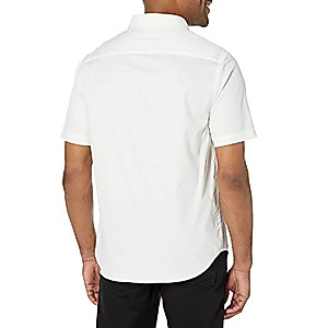 Karl Lagerfeld Paris Men's Shirt with Vertical Logo, White