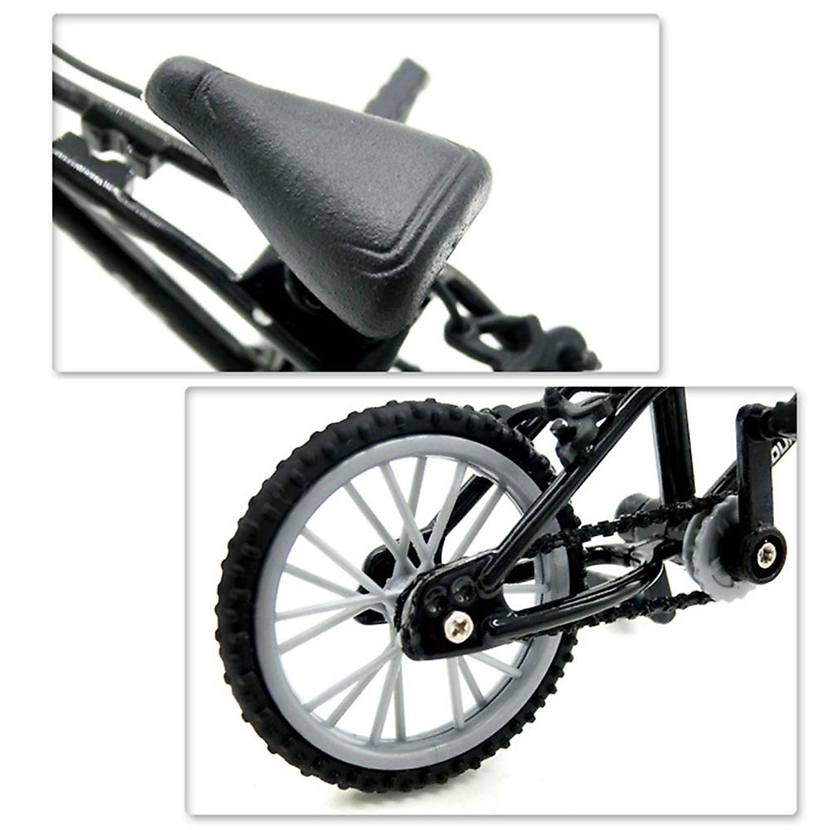 Shuohu 1/18 Diecast Finger Bike Toy, Mountain Bike Bicycle Desktop Board Toy Kids Finger Boards Toy Blue