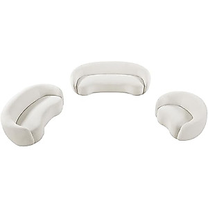 Meridian Furniture 693Cream-S Hyde Collection Modern | Contemporary Boucle Fabric Upholstered Sofa, Cream, 89.5" W x 38" D x 27.5" H