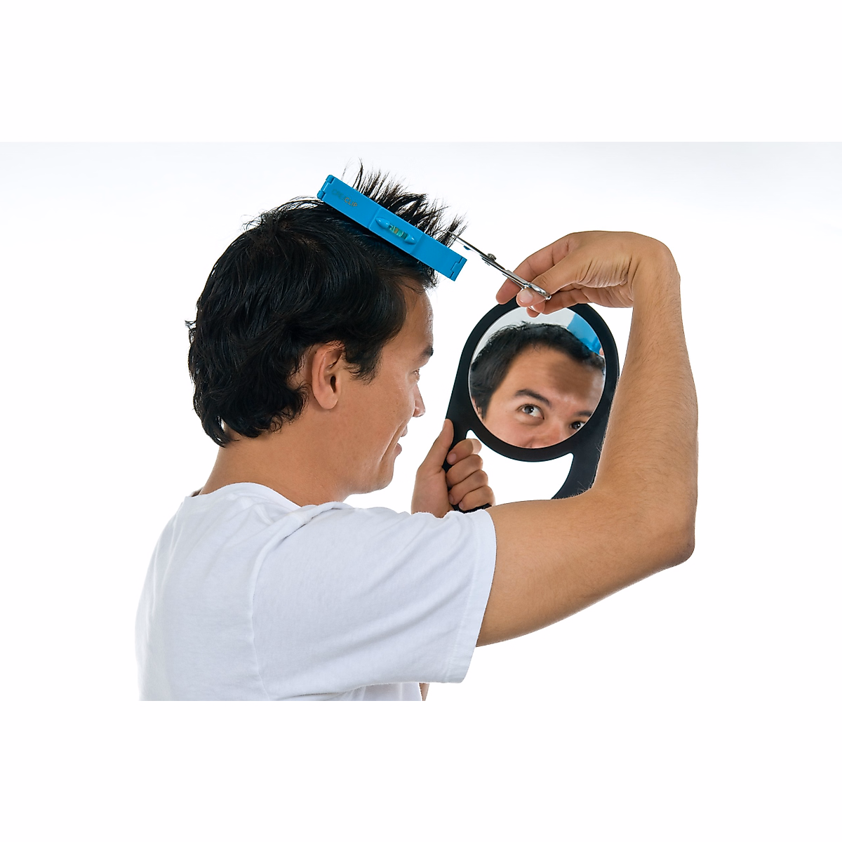 Original CreaClip Bangs & Scissors Hair Cutting Tool - As seen on Shark Tank - Fringe Bangs Trimming Hair Cutting Guide, Comb Hairstyle Tool, Layers Kids Hair Cut Hair Cutting Kit