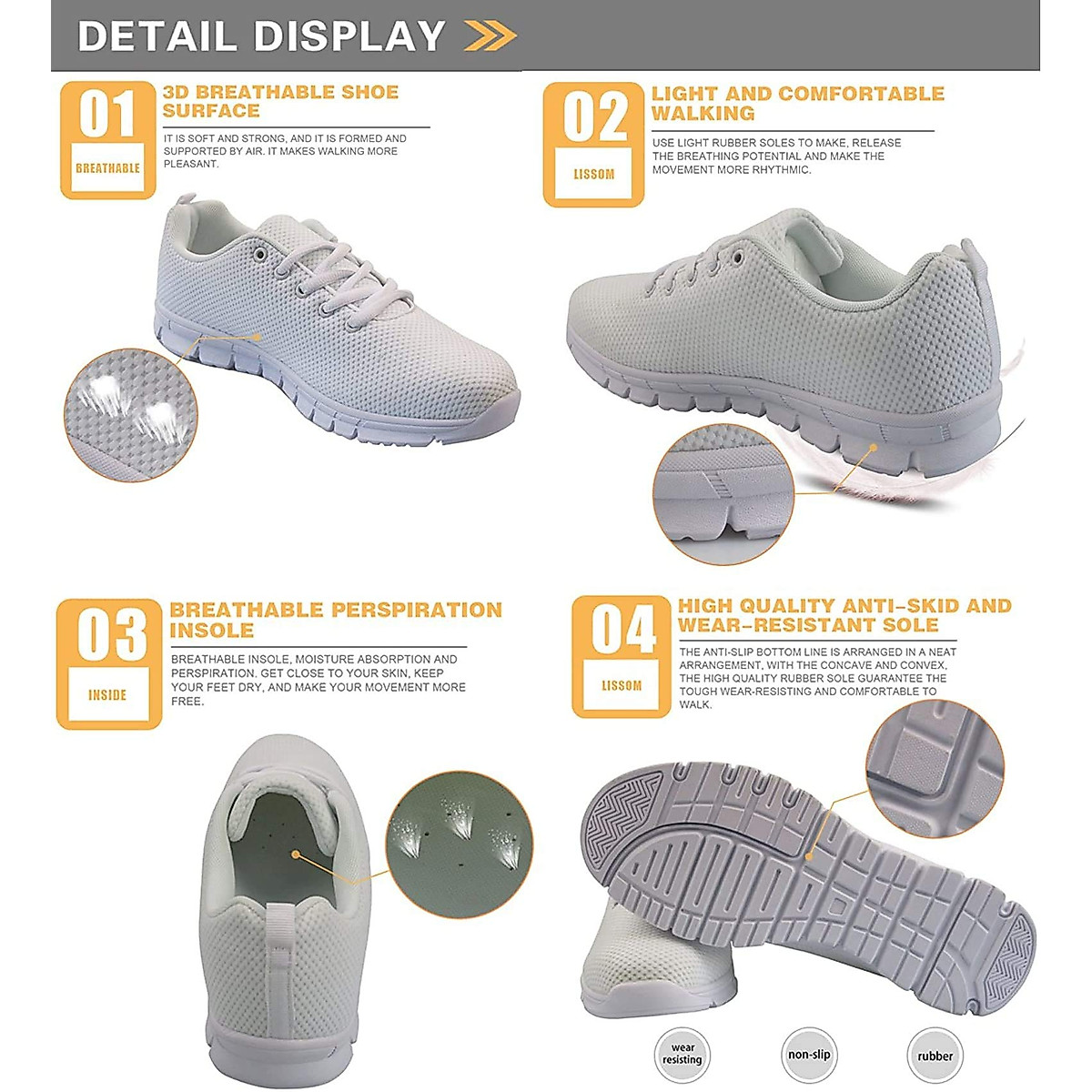 UNICEU Cute Nurse Love Shape Print Lace Up Walking Shoes Breathable Mesh Sneakers Flat Lightweight Sport Shoes for Tennis Running Jogging Hiking Travel, Purple