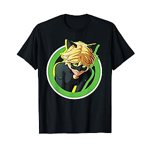 Miraculous Collection Cat Noir Badge T-Shirt