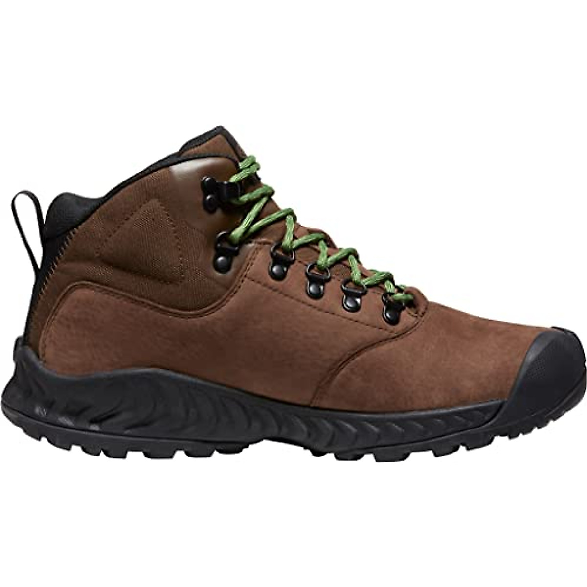 KEEN Men's NXIS Explore Mid Height Waterproof Fast Packing Hiking Boots, Bison/Campsite, 8.5