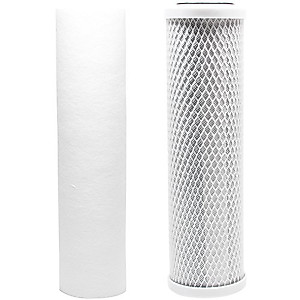 3-Pack Replacement Filter Kit Compatible with OmniFIlter OT32-S-05 RO System - Includes Carbon Block Filter & PP Sediment Filter - Denali Pure Brand