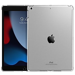 TiMOVO Case for New iPad 9th Generation 2021/8th Gen 2020/7th Gen 2019 (Compatible with Official Smart Cover) - Slim Translucent Frosted Back Shell Hard Case Fit iPad 10.2-inch - Clean Clear