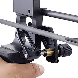 SOPOGER Archery Arrow Rest Recurve Bow Arrow Launcher Rest Hunting Arrow Rest for Compound Bow Screw in Right Hand Target Shooting (Black 1)