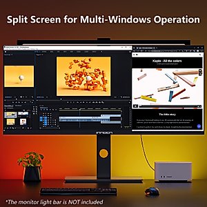 INNOCN 34" Ultrawide WQHD 3440 x 1440p PC Gaming Monitor Adaptive-Sync G-SYNC Compatible, USB C, HDMI 2.0, DP 1.4, USB Hub, PIP/PBP, Built-in Speaker, Height Adjustable, Eye Care