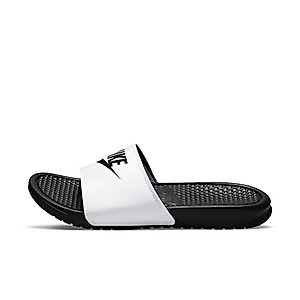 Nike Men's Benassi Just Do It Athletic Sandal, White, 9 D(M) US