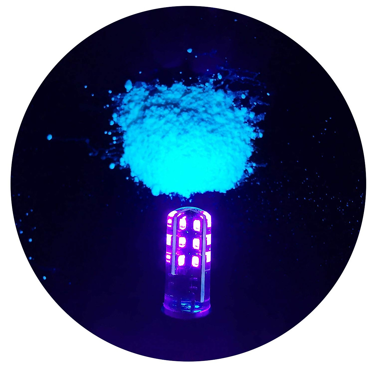 2 Kits Blacklight LED Special Effects Lights for Props Scenery Fluorescent Glow Paints pigments 12V DC Battery Operated Low Voltage Ultraviolet Black Lights