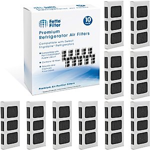 10- Pack Replacement Refrigerator Air Filter Compatiable with Frigidaire PureAir Ultra II PAULTRA2 Replacement Refrigerator Air Filter with Carbon Technology to Absorb Food Odors