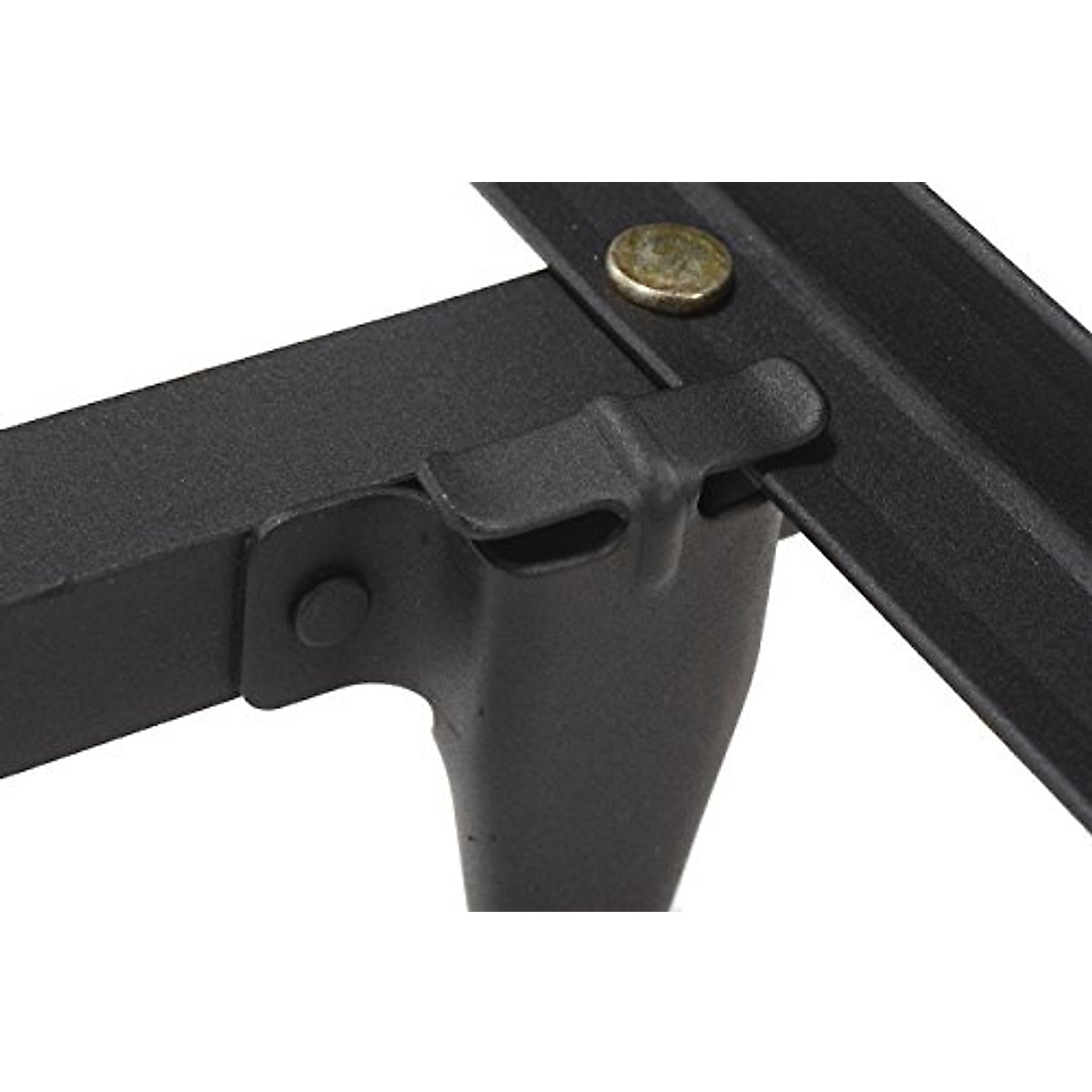 Kings Brand Furniture 7-Leg Adjustable Metal Bed Frame with Center Support Rug Rollers and Locking Wheels for Queen/Full/Full XL/Twin/Twin XL Beds