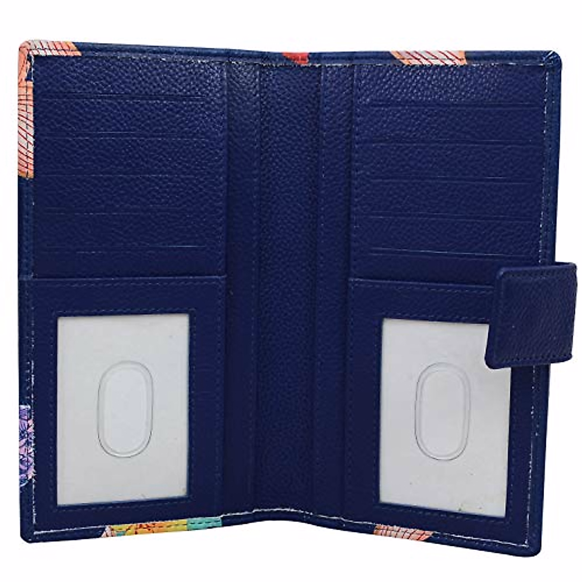 Anna by Anuschka Women’s Hand-Painted Genuine Leather Two Fold Wallet - Butterfly Mosaic