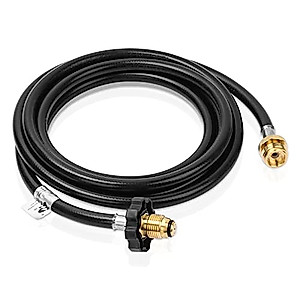 Ximoon F273704 Propane Hose Compatible with Mr. Heater Big Buddy Series Hose Assembly for Many Indoor/Outdoor Portable Propane Appliances, 10-ft