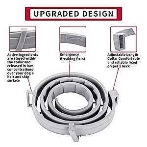 Flea and Tick Collar for Dogs, Flea and Tick Prevention for Dog, 27 Inch, 16 Month Protection, 2 Pack