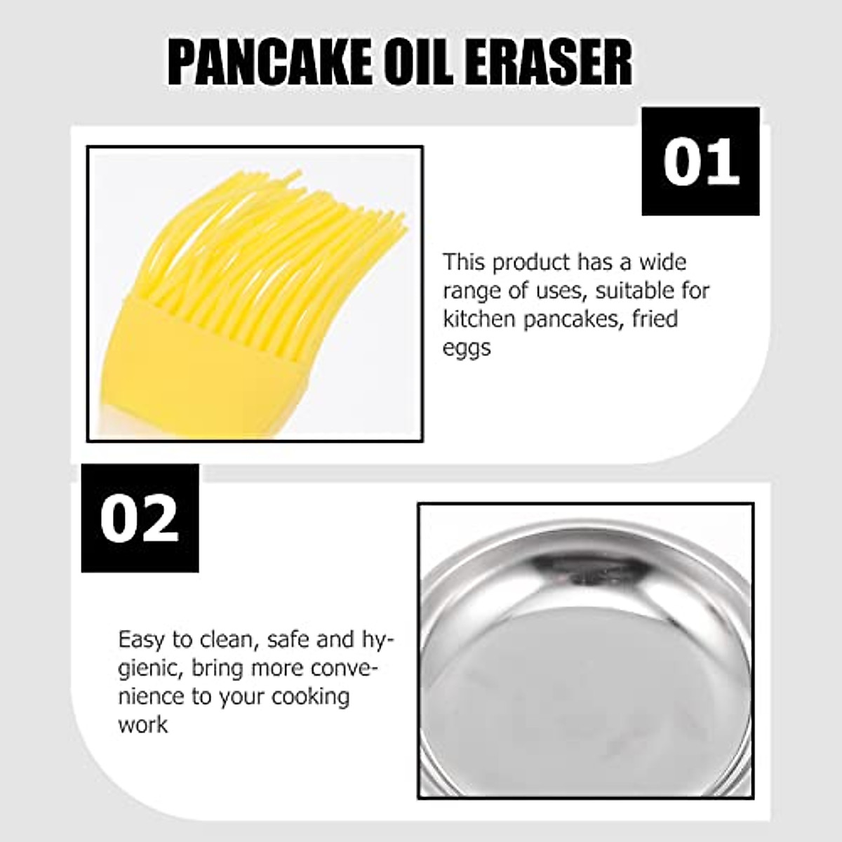 Crepe Oil Applicator 1 grilling accessories set pancake spreading tool pancake pan oil applicator with oil brush and brush cleaner tray camping grill Pancake Making Tool