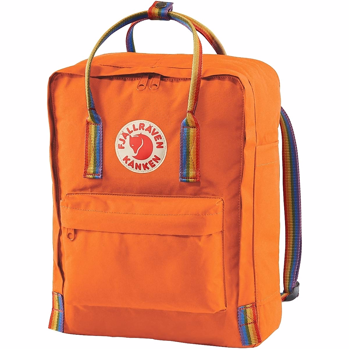 FJALLRAVEN Women's Luggage, Blue (Burnt Orange-Rainbow Pattern), One Size