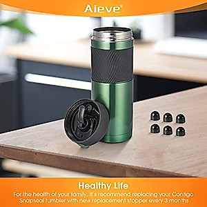 AIEVE Rubber Stopper for Contigo Snapseal Coffee Travel Mug, Rubber Stopper Replacement for Contigo Snapseal Lid(6 Pack)