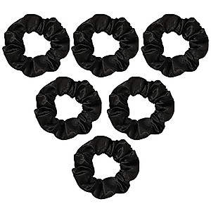 Scrunchies Hair Ties Satin Silk - Hair Bands Scrunchy for Thick Curl Hair No Crease Hair Accessories for Women Soft Hair Tie Ponytail Holder No Hurt Your Hair