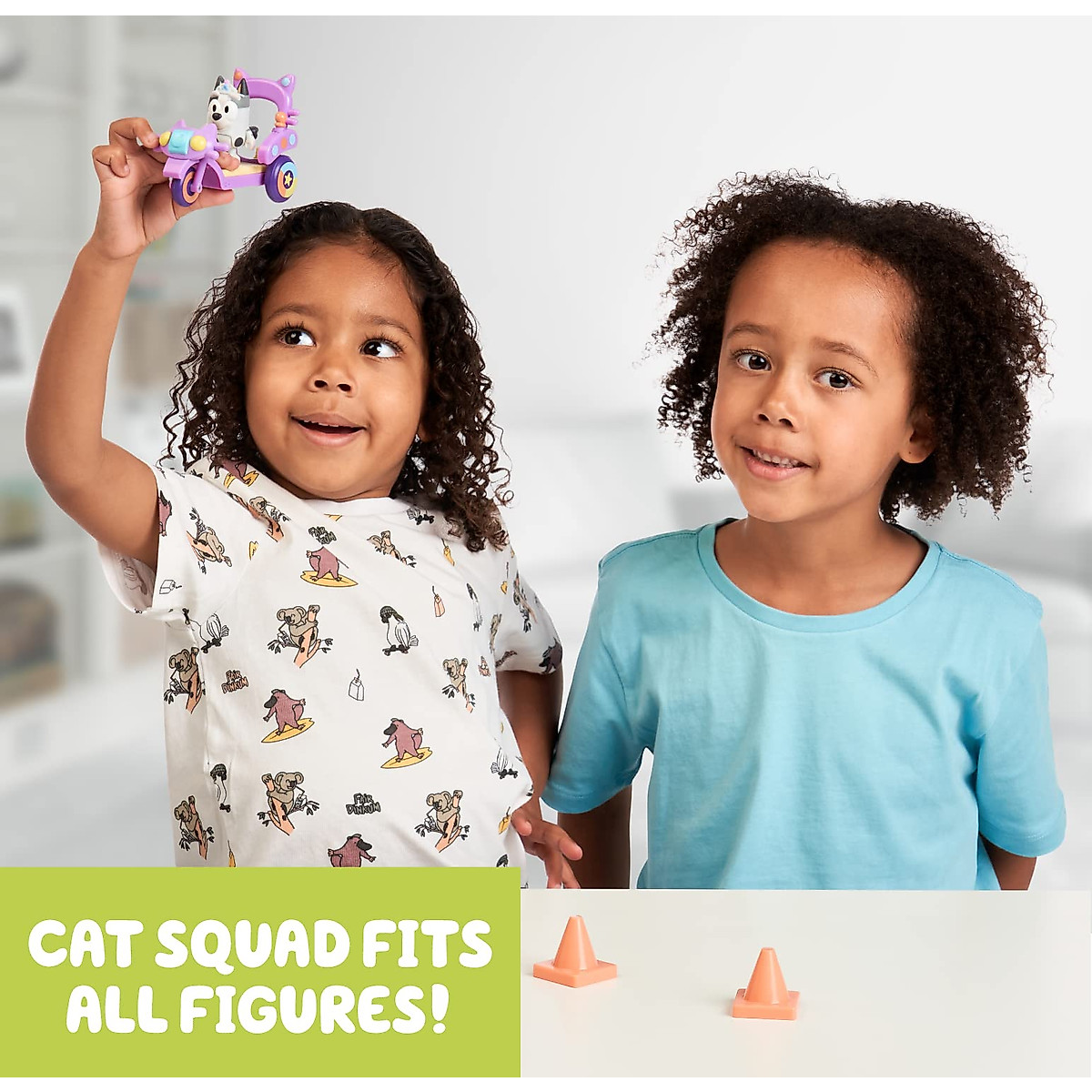 Bluey - Muffin's Cat Squad Bike with 2.5" Muffin Figure, Multicolor (17131)