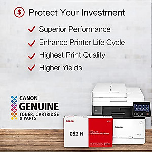 Canon Genuine Toner Cartridge 052 Black, High Capacity (2200C001), 1-Pack, for Canon imageCLASS MF429dw, MF426dw, MF424dw, LBP215dw, LBP214dw Laser Printers, Toner 052 High Capacity Black, 1 Size