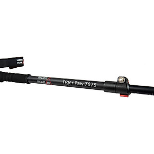 Mons Peak IX Tiger Paw 7075 Trekking Poles for Hiking, Trekking, Walking, Snowshoeing - Cork Grip, Collapsible, Adjustable, Telescoping Lightweight