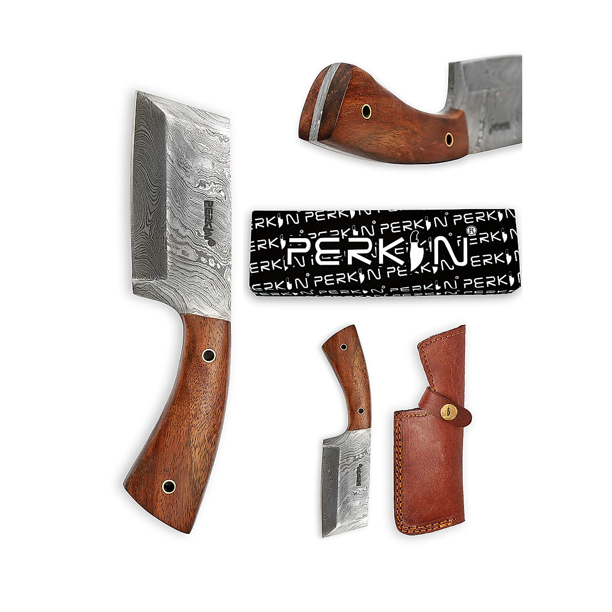 Damascus Steel Hunting Knife Damascus Chef Knife with Sheath