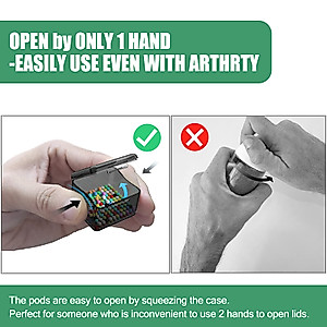 30 Packs Plastic Stackable Organizer Container with Lids, Mini Containers for Beads, Glitter, Slime, Paint or Seed Storage - Black (Black)