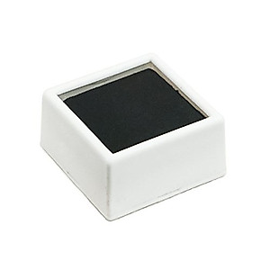 100 Gem Jars - White Square Glass Top with 2-Sided Foam Insert Gemstones Jewelry Display