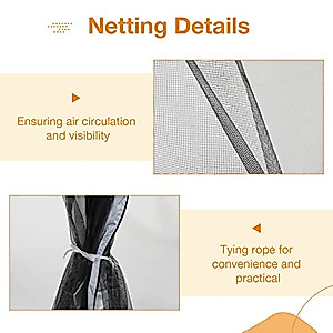 OC Orange-Casual 13’x13’ Pop Up Gazebo, Outdoor Gazebo Tent with Double Vented Roof Canopy, Powder Coated Steel and UV Protected Fabric, W/Netting Walls, for Garden, Yard, Lawn, Grey