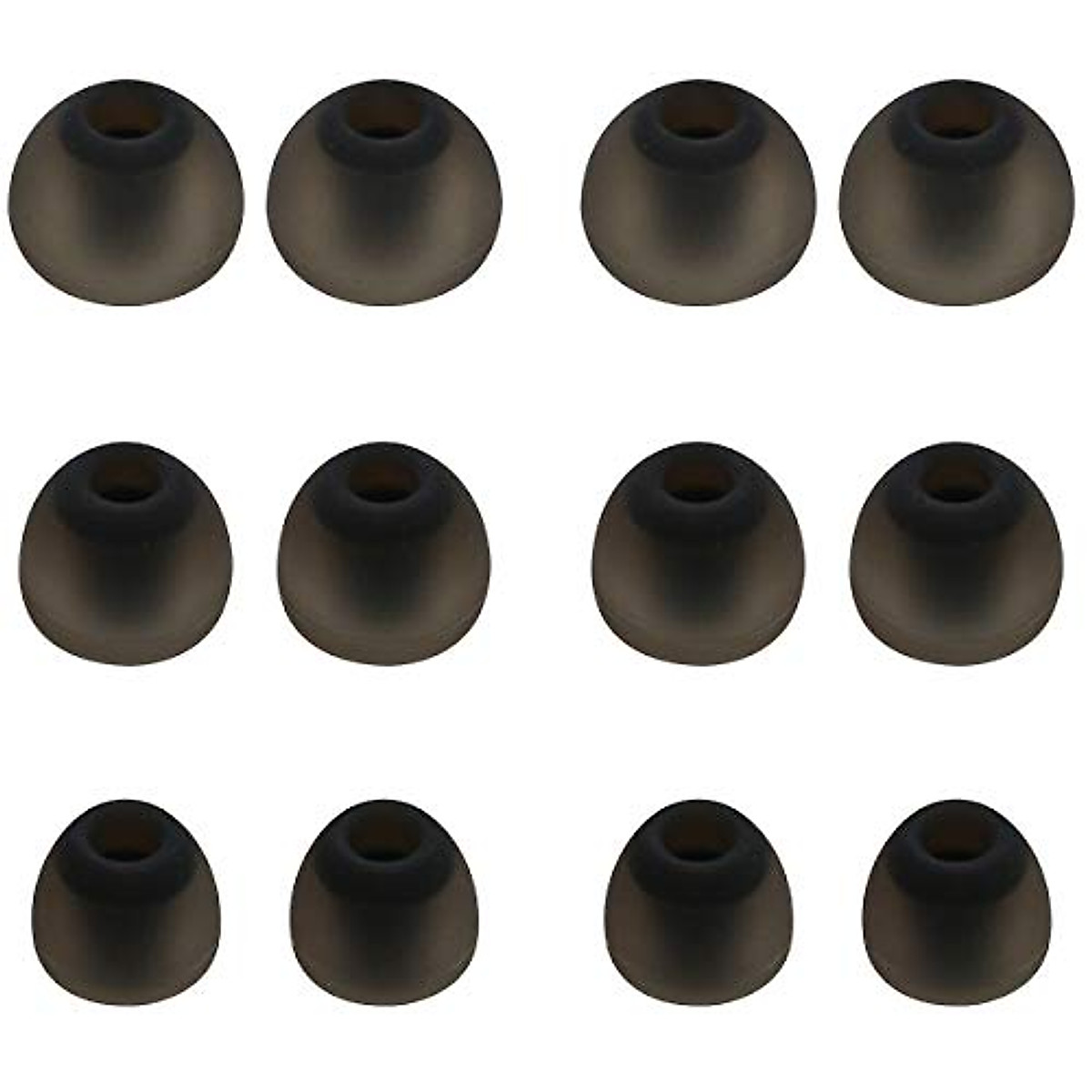 JNSA 6 Pairs of Silicone Ear Tips Compatible with Jay Bird X4 Jay Bird X3 X2 X Jay Bird Run (S/M/L) (JBSML6P)