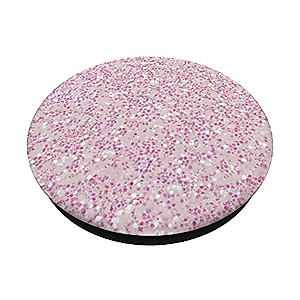 Pink Sparkle And White Glitter PopSockets Swappable PopGrip