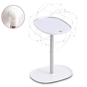 ZXY-NAN Bathroom Mirror Make-up Mirror White 360 ??deg; Swivel Portable Mirror HD Princess Compatible with Indoor use with a Desk Bathroom Mirrors