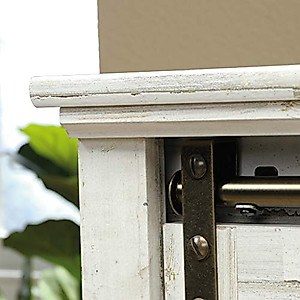 Sauder Barrister Lane Credenza, for TVs up to 60", White Plank finish