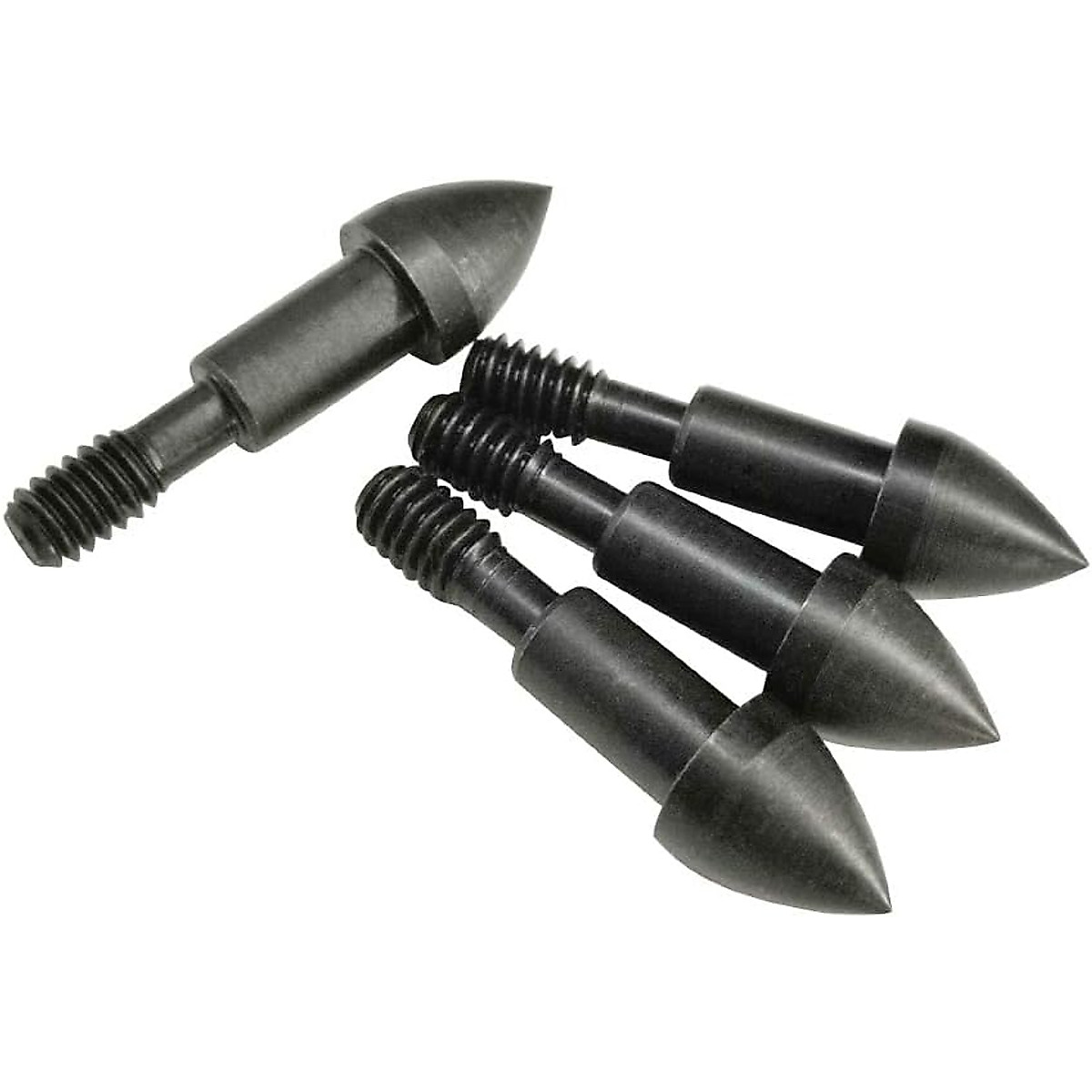 ZSHJGJR Archery Arrow Field Points 60 Grain Bullet Point Arrow Tips Screw in Broadheads for Hunting Shooting Partice 12/24 Pieces (12Pieces)