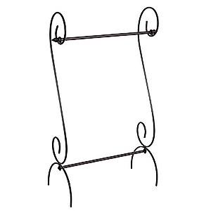 Evergreen Scroll American Garden Flag Stand | Premium Metal Iron Garden Flag Holder Stand for Outside House Décor | Fits 12.5" x 18" Garden Flags