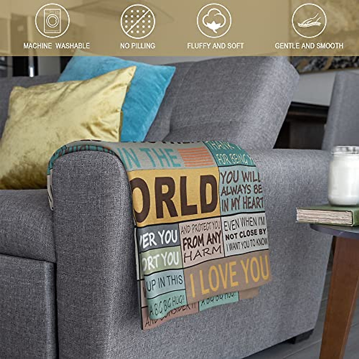 Shanfeirui Brother Gifts, Big Brother Gift, Brother Gifts from Sister, Gifts for Brother, Funny Gifts for Little Brother from Big Sister, Gifts for Brother Adult Birthday Gift Blanket 60" x 50”