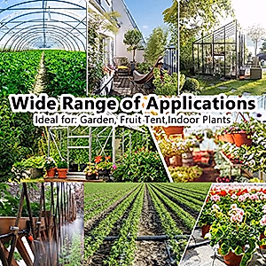 TALEGEN Drip Irrigation System, Drip Irrigation Kit, 66FT 1/4" Blank Distribution Tubing Garden Watering System/Micro DIY Water Saving Automatic Irrigation Set Adjustable Misting Nozzle Emitters for Garden Greenhouse Flower Bed Patio Lawn