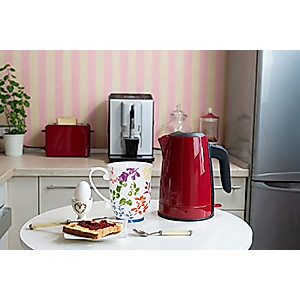 QOUTIQUE Bone China Decorated Coffee Mugs - 20 Ounce - Set of 4, Cups for Latte, Hot Tea, Cappuccino, Mocha, Cocoa, Mug Set, Large Coffee Mug, Surely