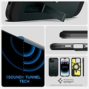 Spigen Tough Armor MagFit Designed for iPhone 14 Pro Max Case (2022) [Kickstand] [Military-Grade Protection] Compatible with MagSafe - Abyss Green