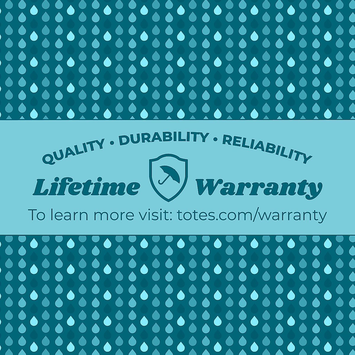 totes Titan Automatic Open Close Windproof & Water-Resistant Foldable Umbrella, Black