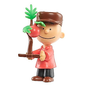 Peanuts 3-Piece Figure Set, Includes Characters Snoopy with Woodstock, Charlie Brown with Tree, and Sally with Present, Kids Toys for Ages 3 Up by Just Play