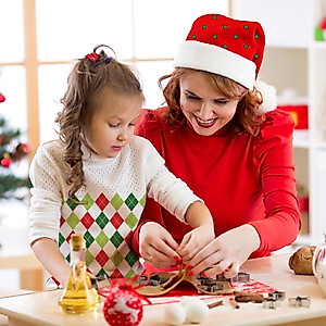 AnyDesign 10 Sheet Christmas Heat Vinyl Transfer 12"x 10" Green Red Stripes Dots Pattern HTV Iron on Vinyl Adhesive Craft Vinyl for DIY Fabric T-Shirt Hat Bag Craft Supplies