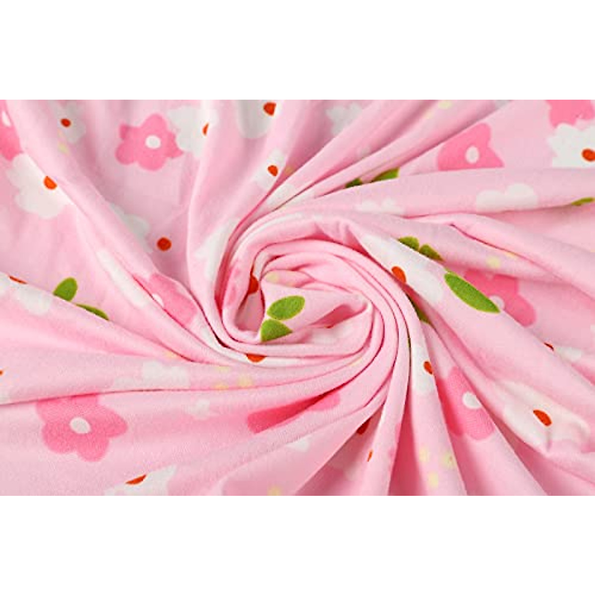 Bassinet Sheets Set 3 Pack for Baby Girl, Stretchy Soft Jersey Knitted Fitted Sheet Universal for Oval Rectangle and Hourglass Bassinet Mattress, Pink Floral