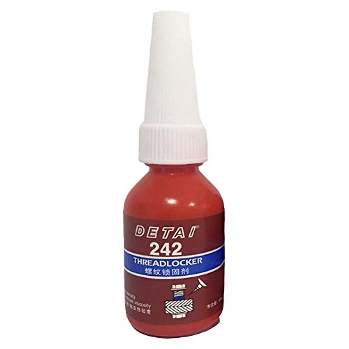 1pc 10g 242 Thread Seal Lock Glue Screw Blue Anaerobic Adhesive, Strength Anaerobic Oil Tolerant Threadlocker, for Bonding Various Metal Screws