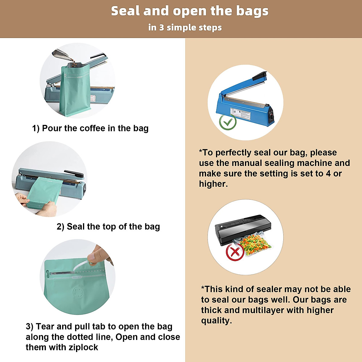 50 Pieces 0.75 LB Blue Green Coffee Bags with Aluminum Foil Liner Pack of 50, High Barrier Coffee Pouches with Degassing Valve, Ziplock Food Storage Bags with Pull Tape, 12oz/0.75lb/340gram