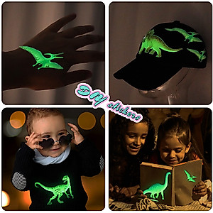 MESU Dinosaur Glow in The Dark Stickers Luminous Wall Decals Ceiling Decor for Boys Room Nursery Kids Gift Dinosaur