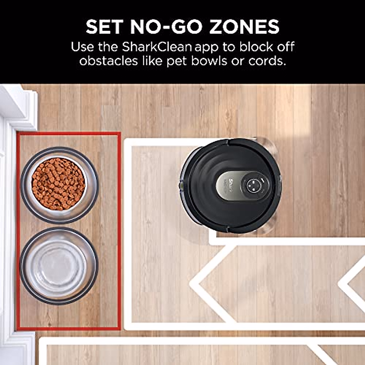 Shark AI Robot Vacuum & Mop, with Home Mapping, Perfect for Pets, Wifi, Works with Alexa, Black/Gold (AV2001WD)