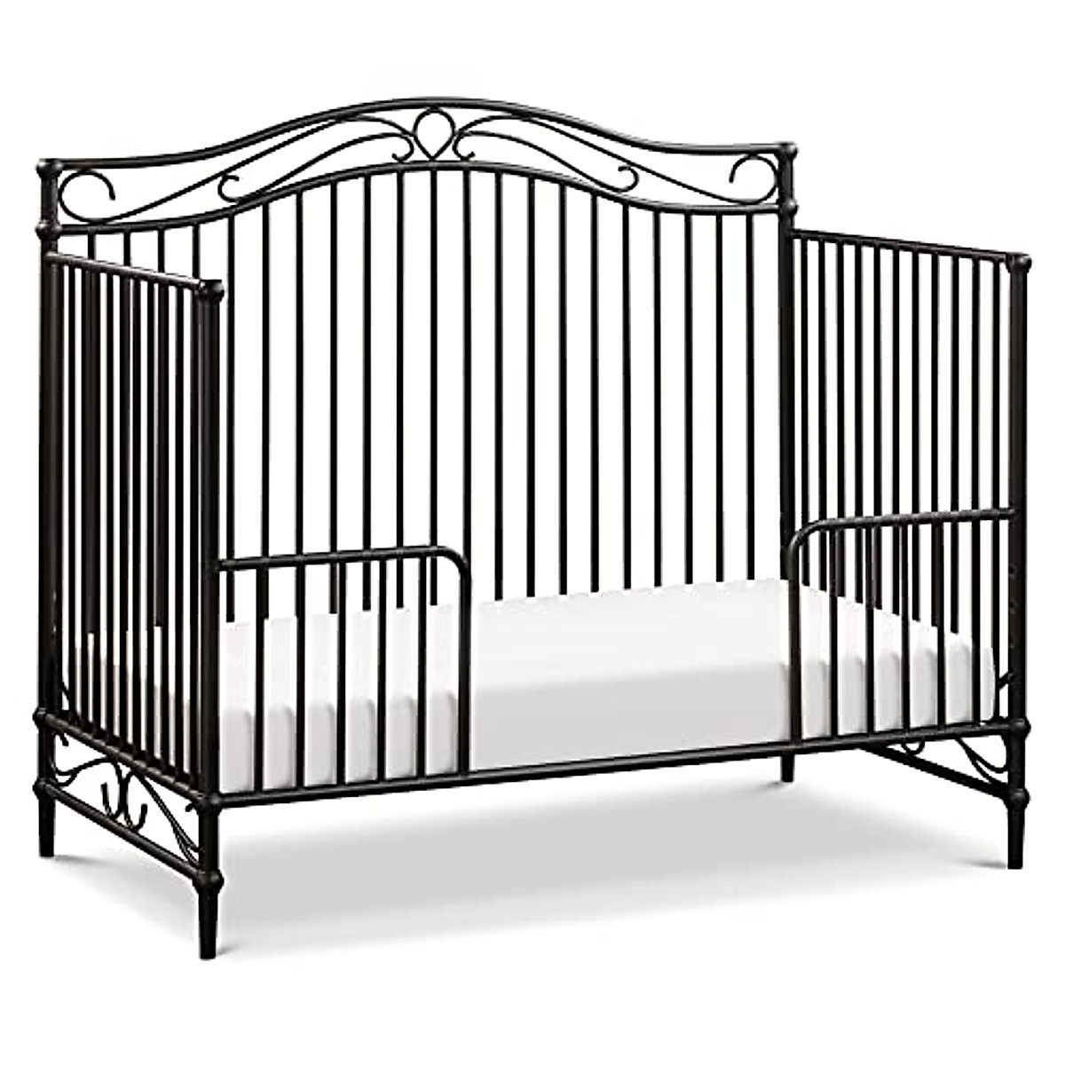 NAMESAKE Noelle 4-in-1 Convertible Metal Crib in Vintage Iron, Greenguard Gold Certified