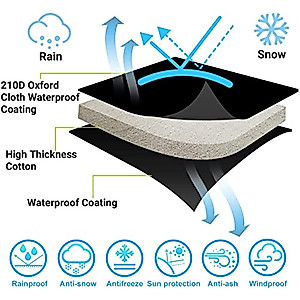 Outdoor Faucet Covers for Winter, 2 PCS 6"Wx 9"H Reusable Outside Faucet Insulated Cover Socks, Freeze Protection Garden Hose Cover Socks for Wall Taps Outside
