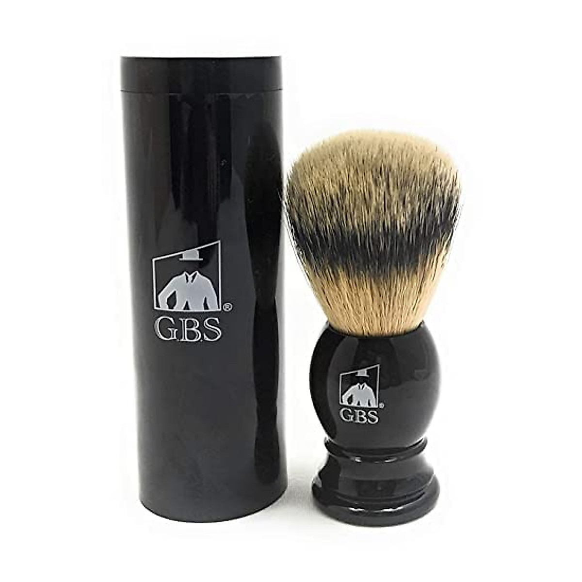 G.B.S Shaving Set for Sensitive Skin, Includes Steel Lather Bowl, Lavender and Citrus Aftershave Balm, Lavender and Citrus Shave Soap and Synthetic Shave Brush with Travel Tube
